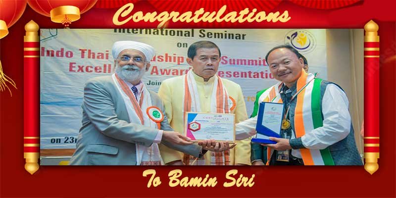 Arunachal: Bamin Siri awarded Diamond of Asia-international Award