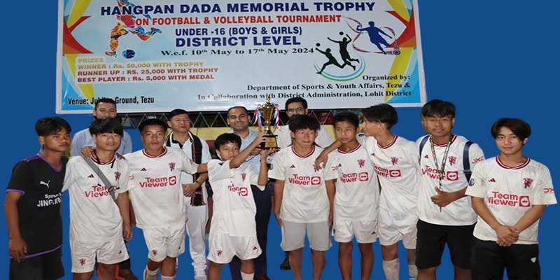 Arunachal: 7th Dist Level Hangpan Dada Memorial Trophy on Football and Volleyball concludes in Lohit