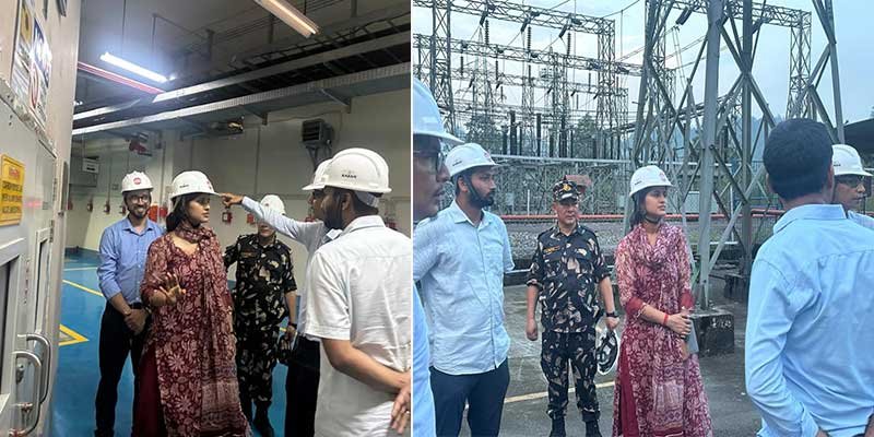 Arunachal: DC Papum Pare Visits Pare Hydro Power Station