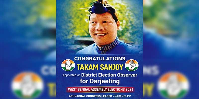 Takam Sanjoy Named Poll Observer for Darjeeling