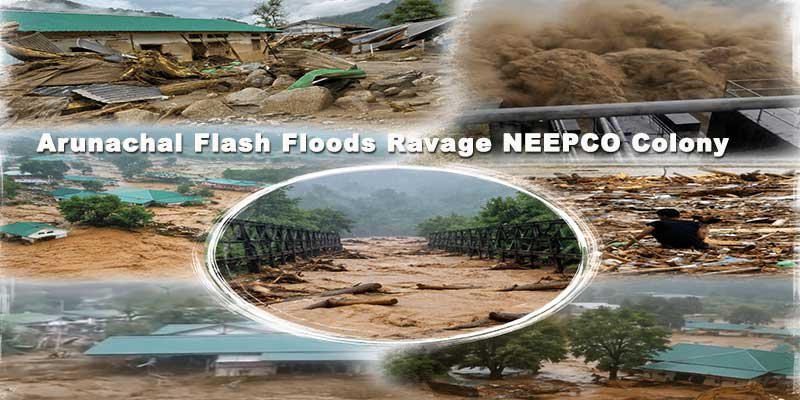 Arunachal Flash Floods Ravage NEEPCO Colony in Keyi Panyor; Three Missing